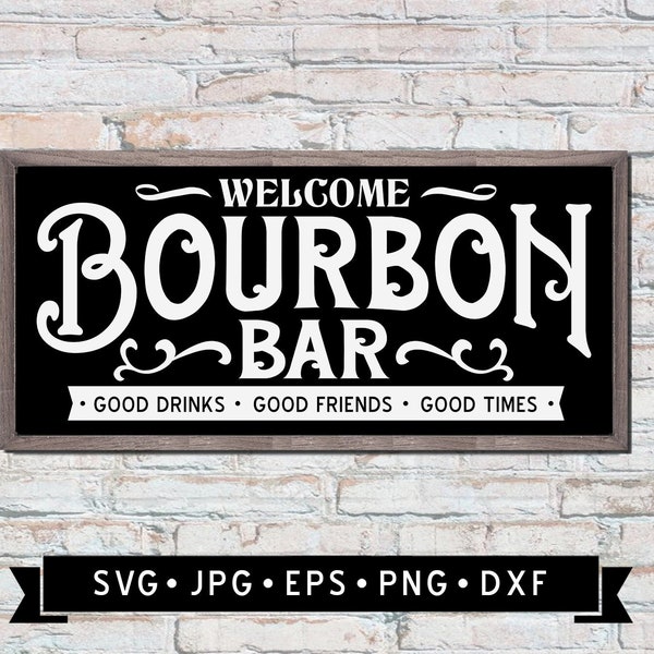 Bourbon Bar Svg - Etsy