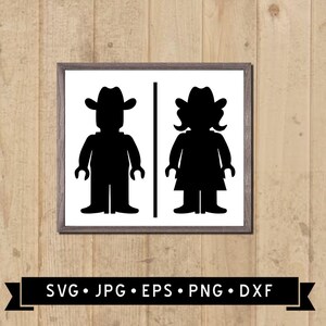 Funny Restroom Sign SVG, Cowboy Toilet SVG, Cowboy Sign Svg, Toilet ...