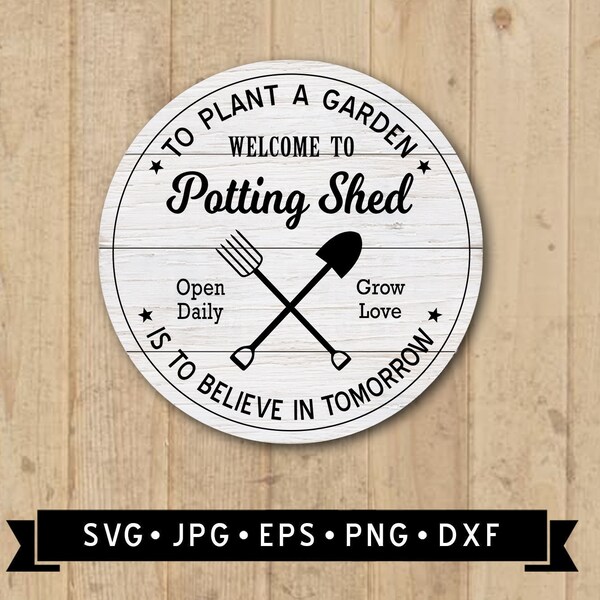 Potting Shed Svg - Etsy
