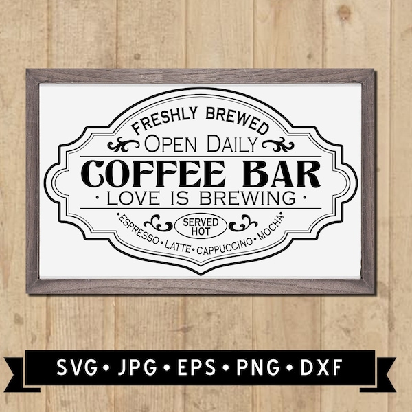 Coffee Bar Signs - Etsy