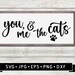 Funny Cat Rules SVG 2 Designs, Funny Pet Sign Svg, Don't Let the Cat ...