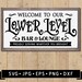 Lower Level Bar and Lounge Sign Svg, Basement Sign DIY, Vintage Bar ...