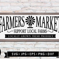 4 Farmers Market Stand SVG – Fresh Produce Stall Cut File With ...