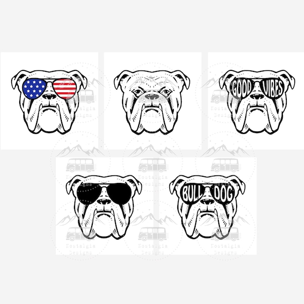 Patriotic Bulldog - Etsy