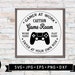 Game Room SVG, Work Hard, Play Harder, Game Room Wall Decor, Gamer Gift ...