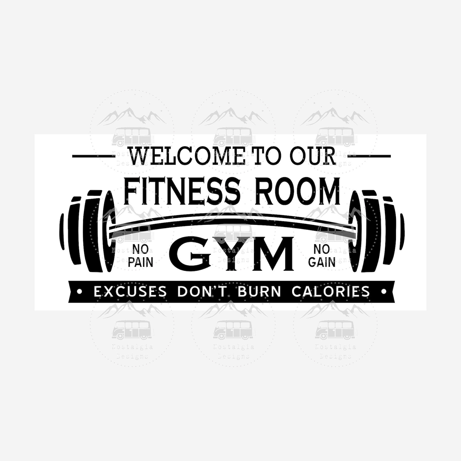 Welcome to Our Fitness Room Sign SVG, GYM Sign SVG, Gym Sign Printable ...