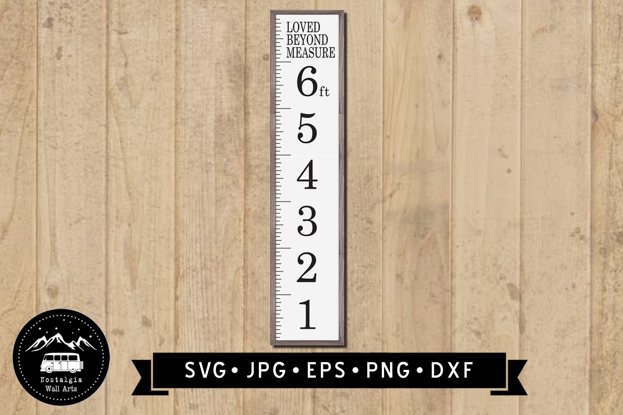 Growth Chart SVG Growth Ruler Svg Wall Ruler SVG Loved - Etsy Hong Kong