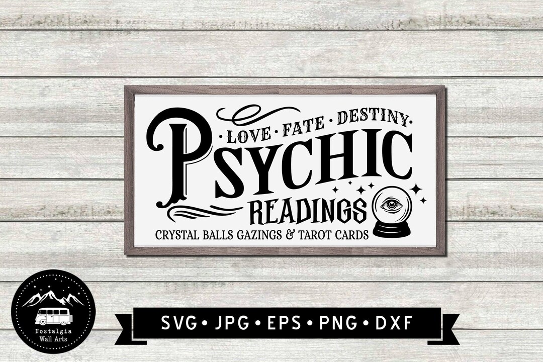Halloween Psychic Readings SVG, Halloween Sign DIY, Palm Reading SVG ...