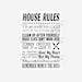 Funny House Rules Sign SVG, House Warming Gift, Funny Wall Decor ...
