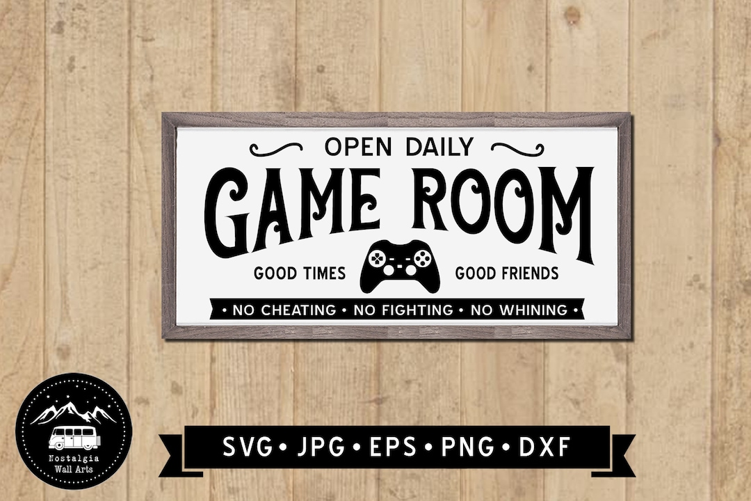 Game Room SVG, Game Room Wall Decor, Game Room Sign DIY, Gamer Gift ...