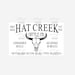 Hat Creek Cattle Company Svg, Vintage Farmhouse Ranch Sign Svg, Ranch ...