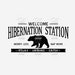 Hibernation Station Sign SVG, Bear Printable, Nursery Bear Wall Art ...