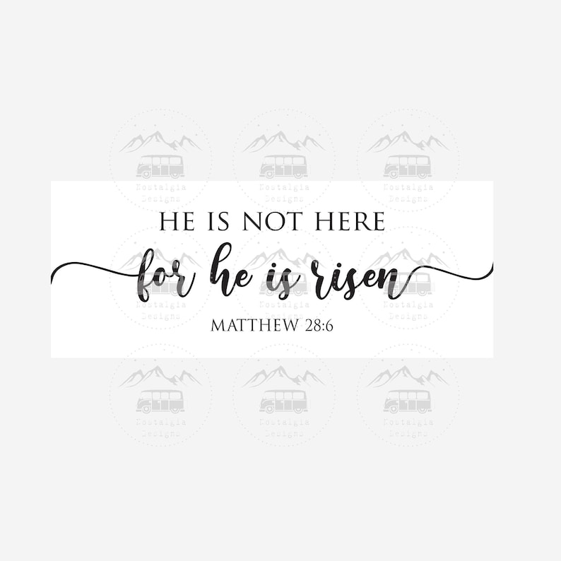 He is Not Here for He is Risen Sign SVG, Bible Wall Art Svg, Easter ...
