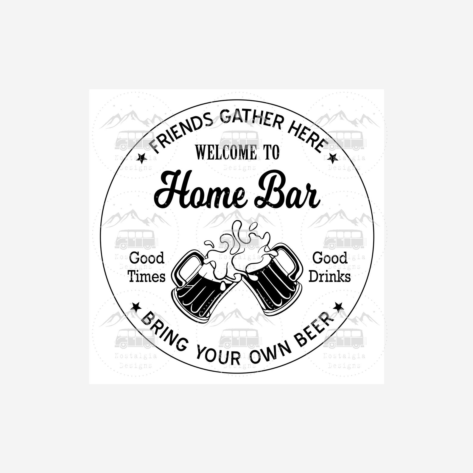Home Bar Sign SVG, Bring Your Own Beer Sign, Home Bar DIY, Beer Sign ...