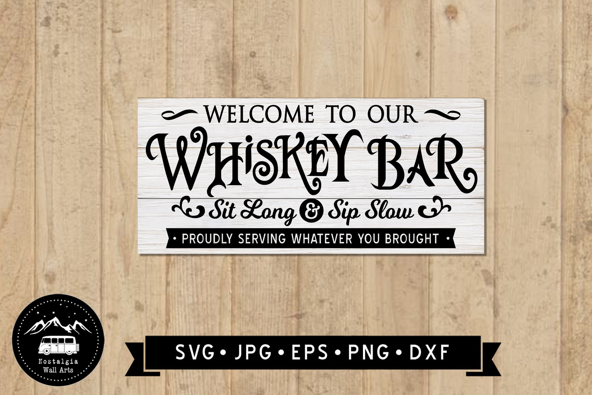 Whiskey Bar Sign Svg Basement Sign DIY Vintage Bar Sign SVG - Etsy ...