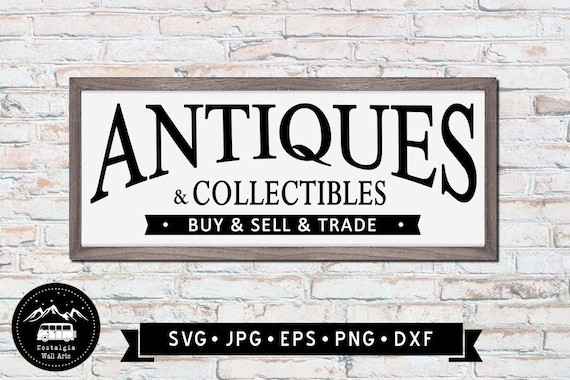 Antiques And Collectables Sign