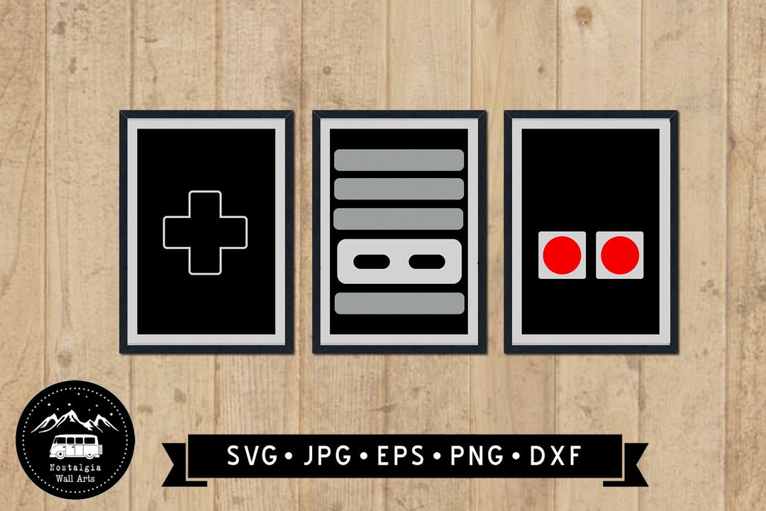 Game Room SVG, Game Controller Art, Retro Game Room Wall Decor, Gamer ...