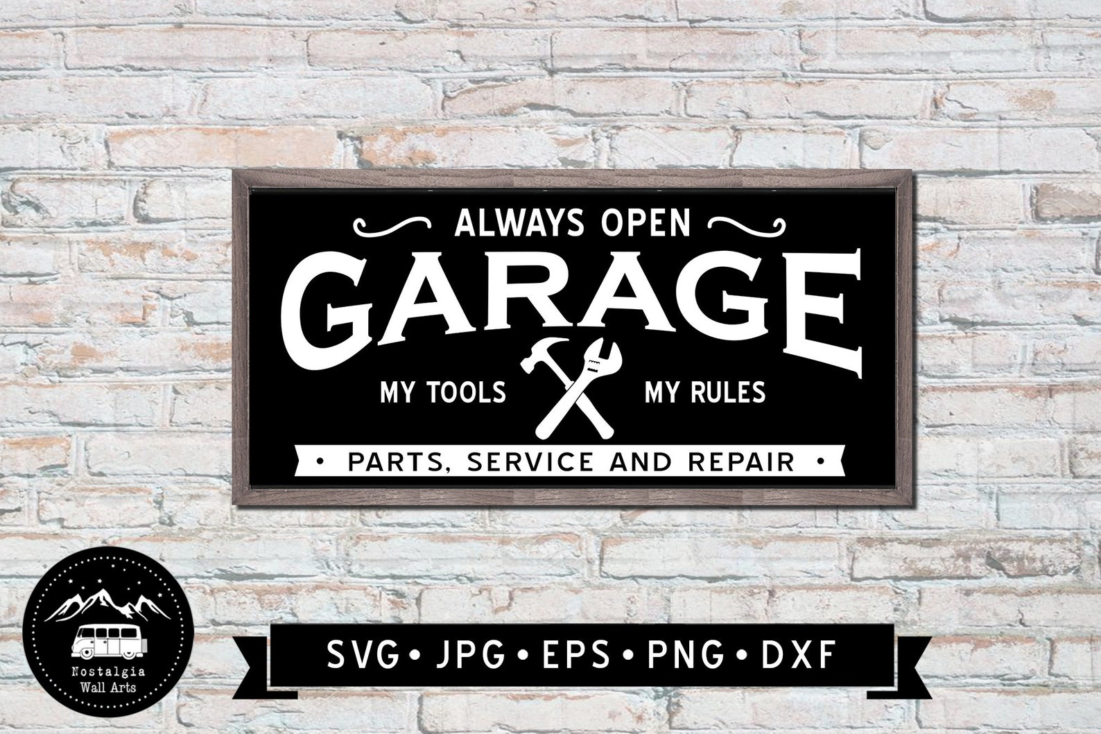 Garage Sign SVG My Tools My Rules SVG Parts Service and - Etsy