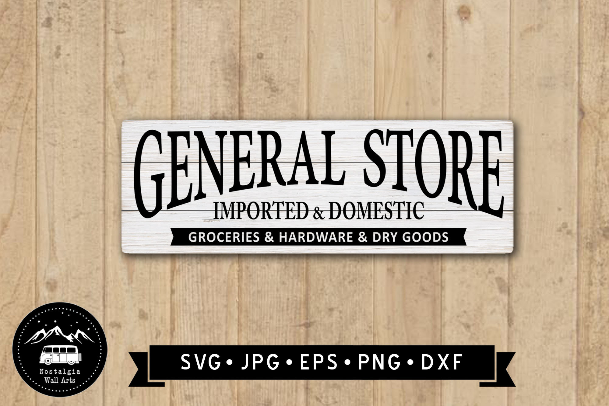 General Store Sign SVG Imported and Domestic SVG Groceries - Etsy