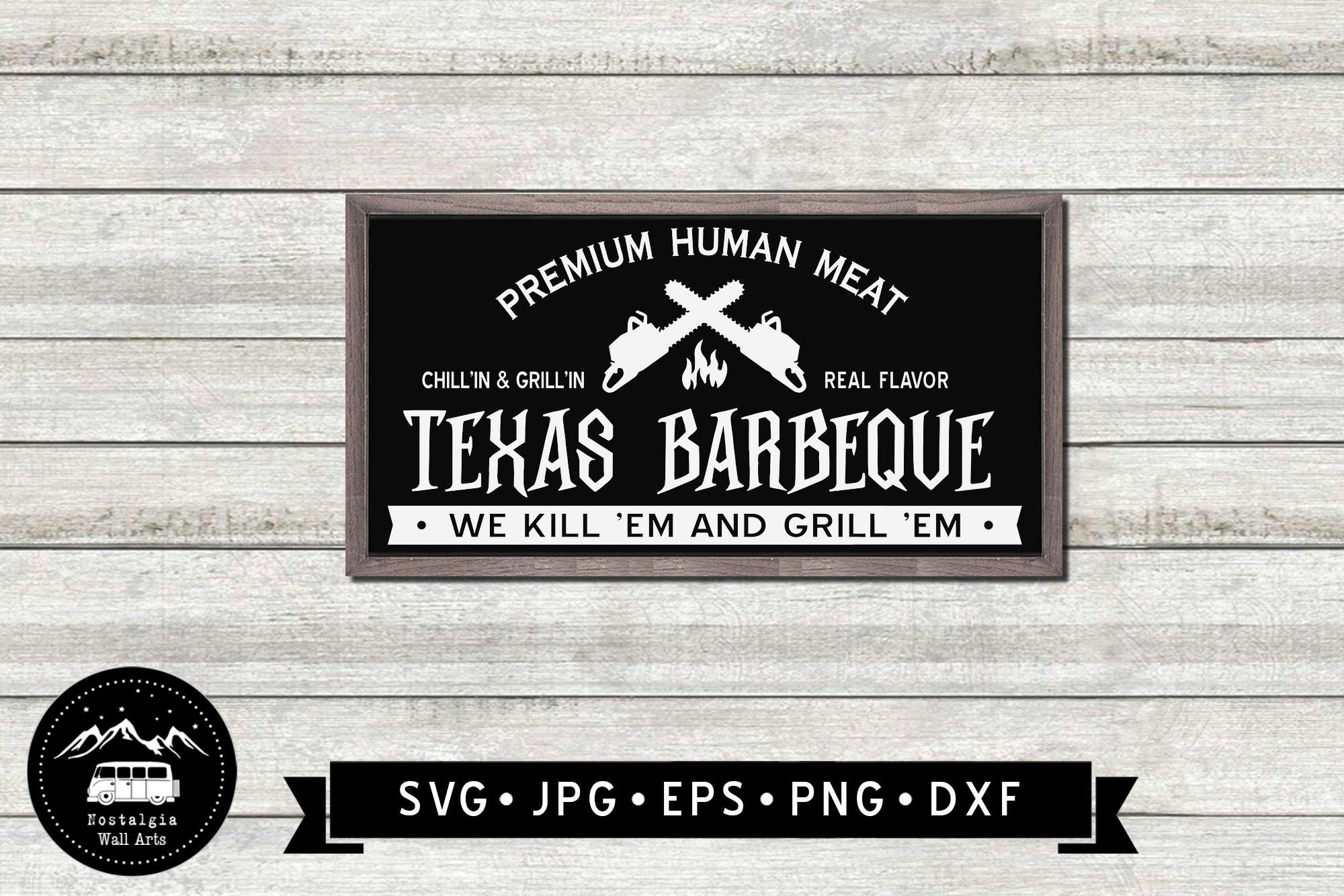 Texas Barbeque SVG, Leatherface Inspired Sign, Halloween Printable ...
