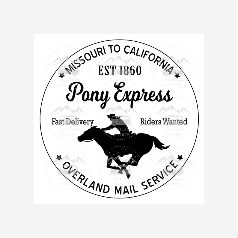 Pony Express Sign SVG, Cowboy Printable, Ranch Welcome Sign, Cow Boy ...