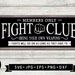 Fight Club Sign SVG, Funny Movie Sign, Members Only Sign, Fights Will ...