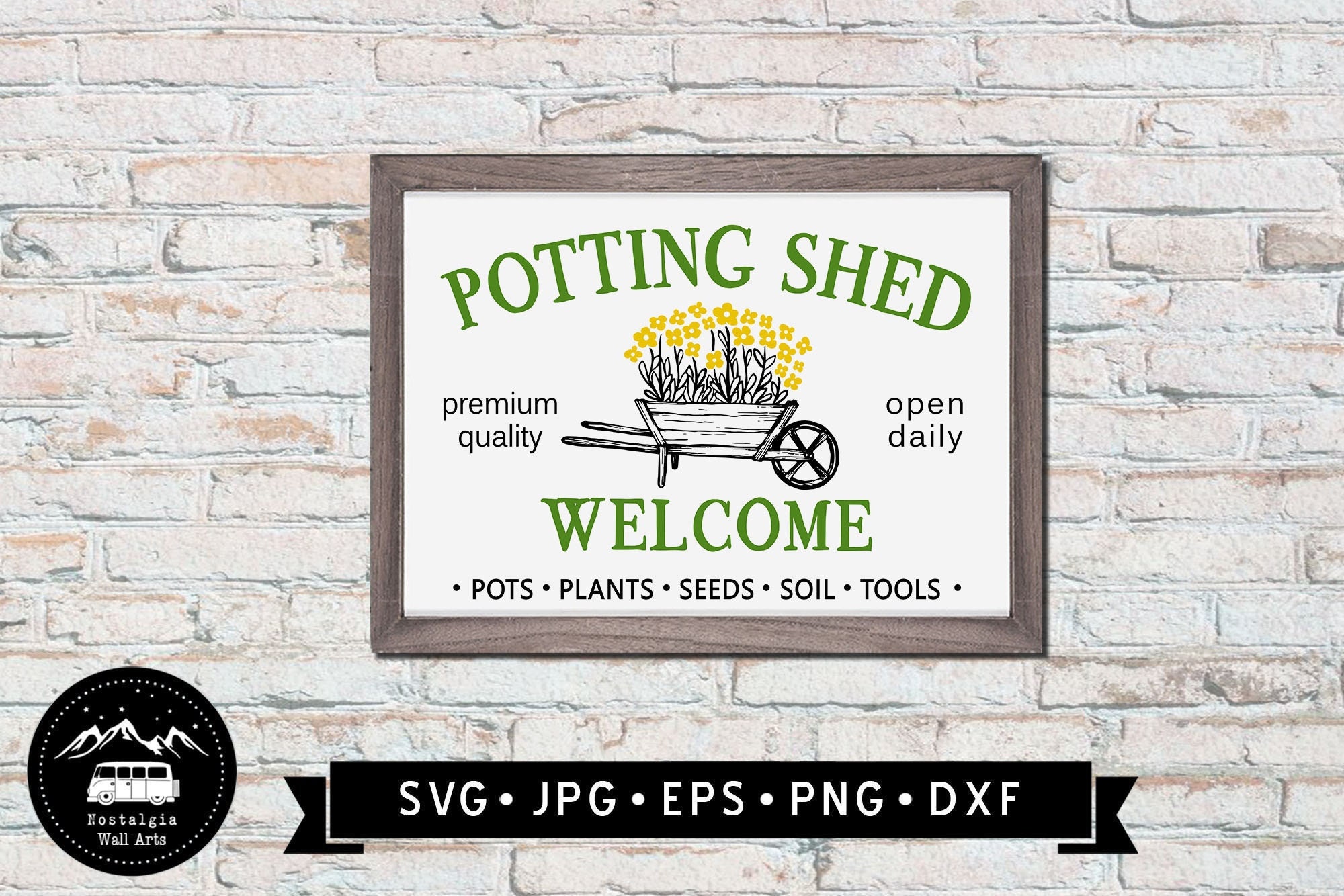 Potting Shed Sign SVG Flower Garden Sign SVG Welcome Garden - Etsy Ireland
