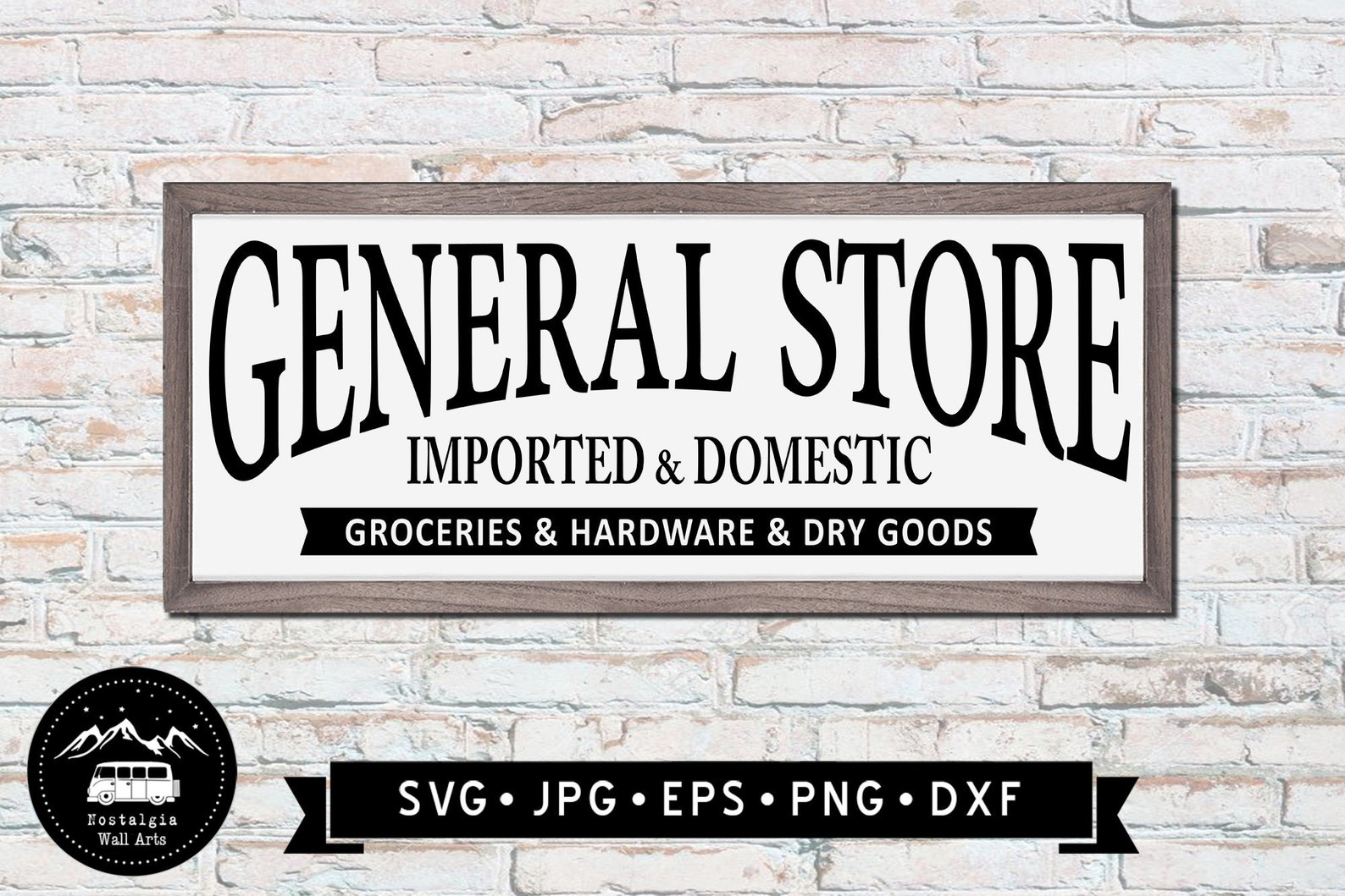 General Store Sign SVG Imported and Domestic SVG Groceries | Etsy
