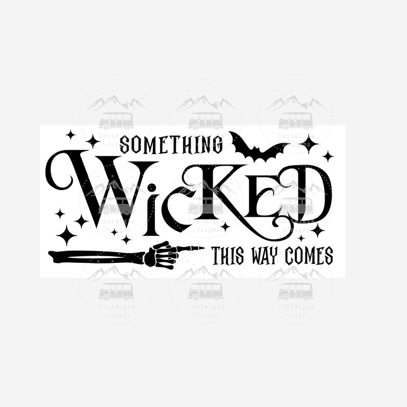 Something Wicked This Way Comes SVG Rustic Halloween Sign | Etsy