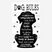 Funny Dog Rules SVG, Funny Pet Sign Svg, Dog Silhouette, Paws Graphic ...