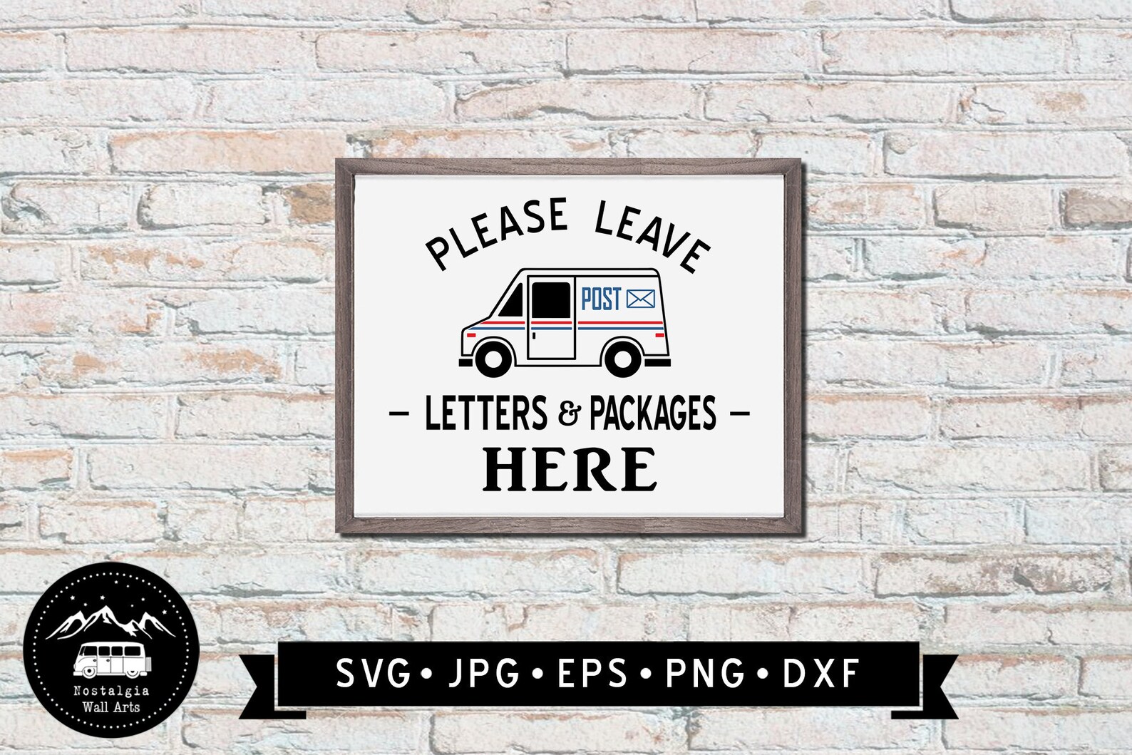 Please Leave Letters and Packages Here Sign SVG Vintage Mail - Etsy