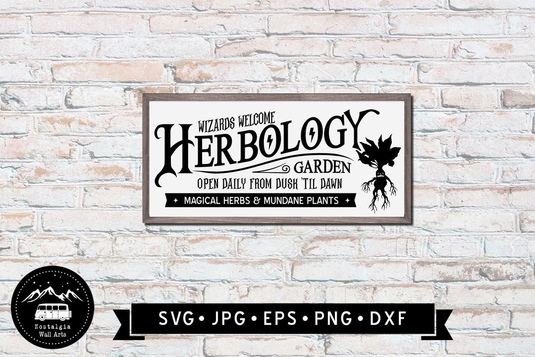 Halloween Herbology Garden Sign SVG, Halloween Printable, Halloween ...