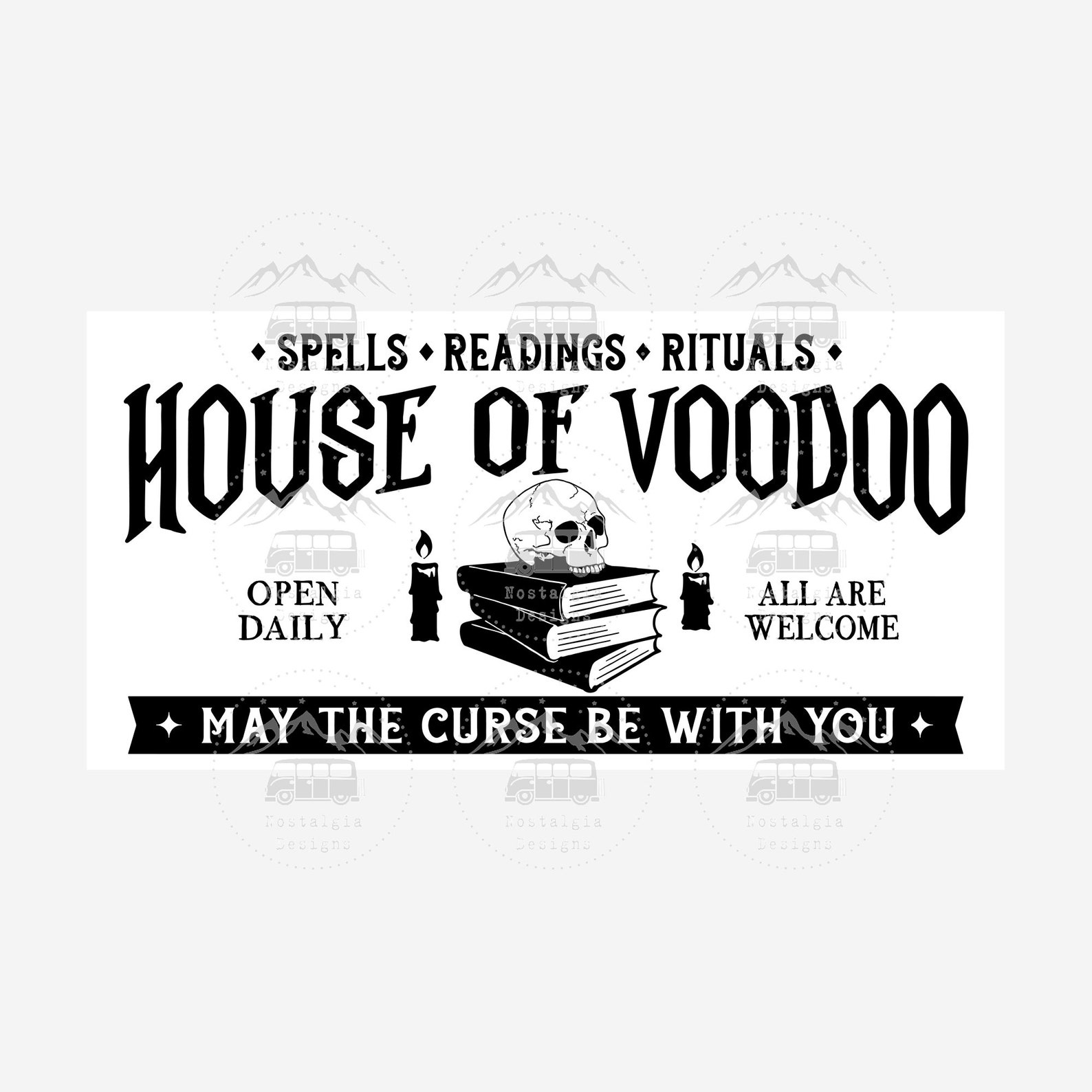 House of Voodoo Sign SVG Funny Halloween Sign SVG Halloween - Etsy