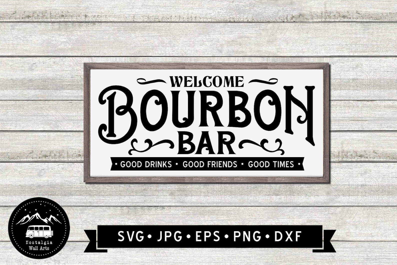 Bourbon Bar Sign Svg Bar Sign DIY Vintage Bar Sign SVG Bar - Etsy