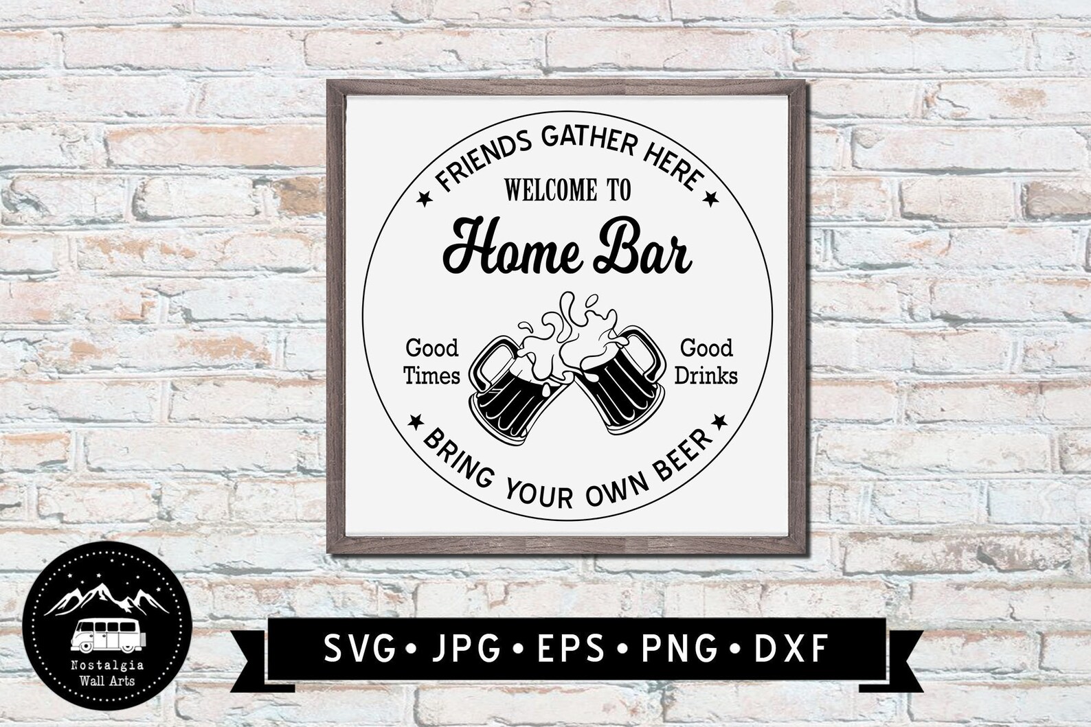 Home Bar Sign SVG, Bring Your Own Beer Sign, Home Bar DIY, Beer Sign ...