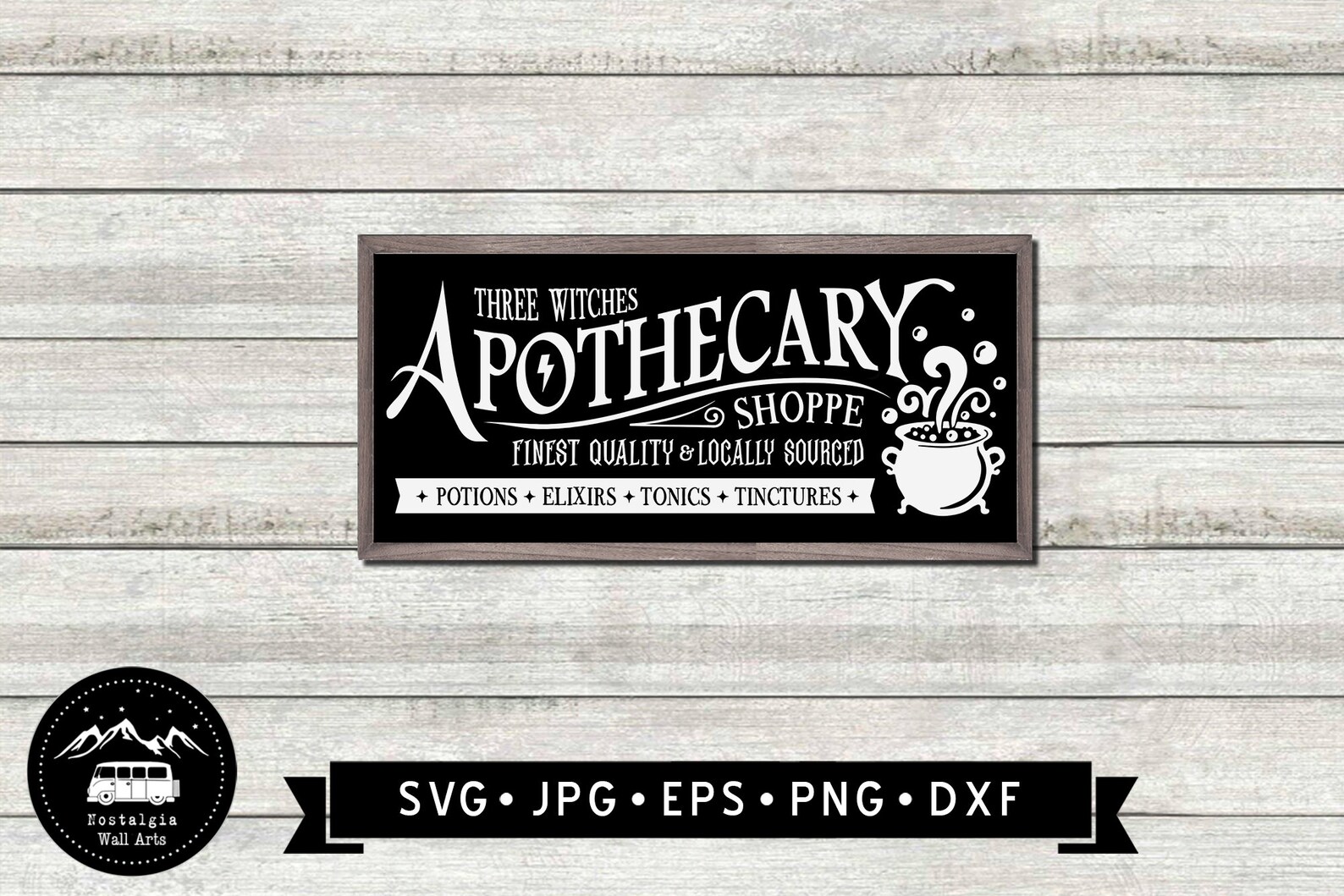 Halloween Apothecary Shoppe Sign SVG Cut File, Vintage Halloween Sign ...