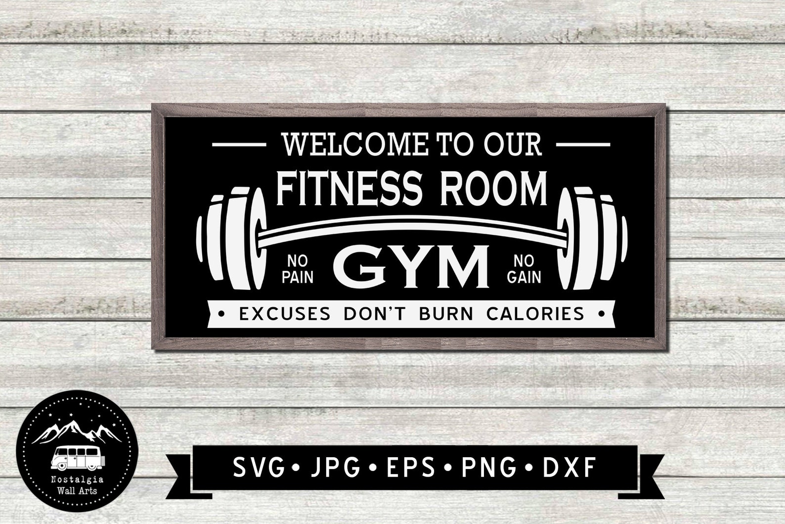 Welcome to Our Fitness Room Sign SVG, GYM Sign SVG, Gym Sign Printable ...