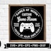 Game Room SVG, Work Hard, Play Harder, Game Room Wall Decor, Gamer Gift ...