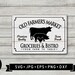 Old Farmer's Market Svg, Groceries & Bistro Svg, Vintage Animals Stack ...