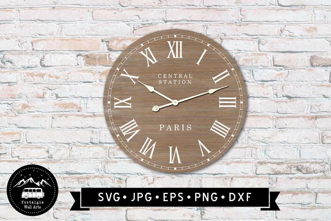 Clock Face SVG Printable Clock Face Template Farmhouse Clock - Etsy ...