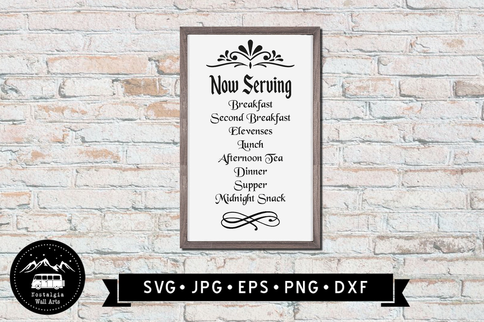 The Hobbit Now Serving Sign SVG Funny Menu Sign SVG Second | Etsy Canada