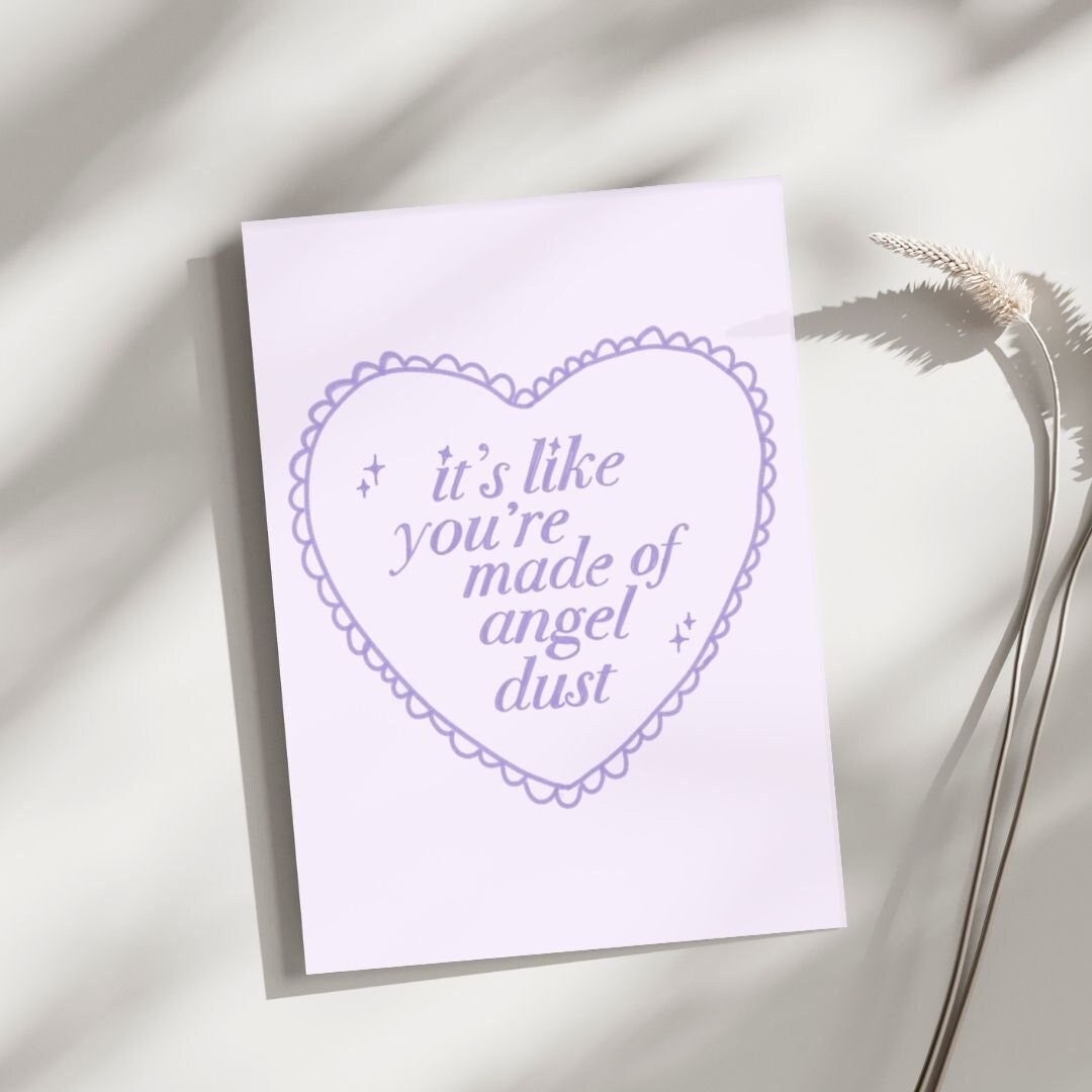 Olivia Rodrigo Print purple Lacy Lyrics Illustration Guts - Etsy