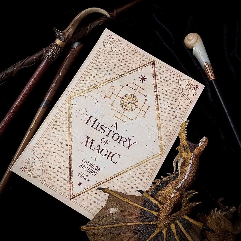 A History of Magic Handmade Fanmade Book hardcover With Contents Inside ...