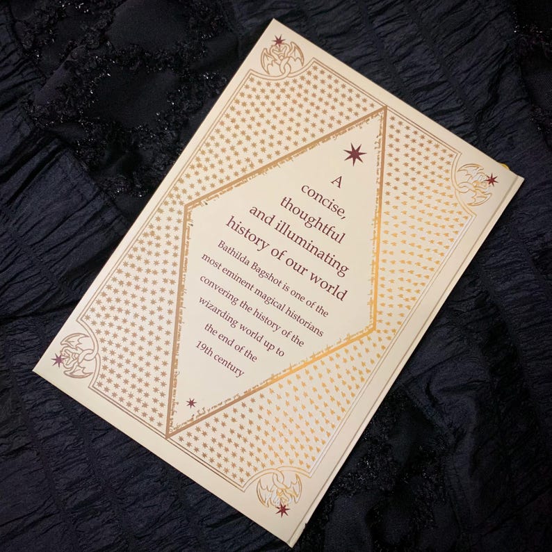 A History of Magic Handmade Fanmade Book (hardcover) With Contents ...