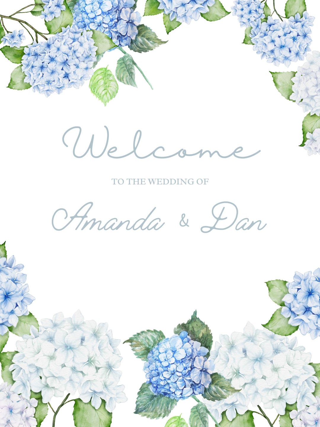 Welcome Sign Hydrangeas - Etsy