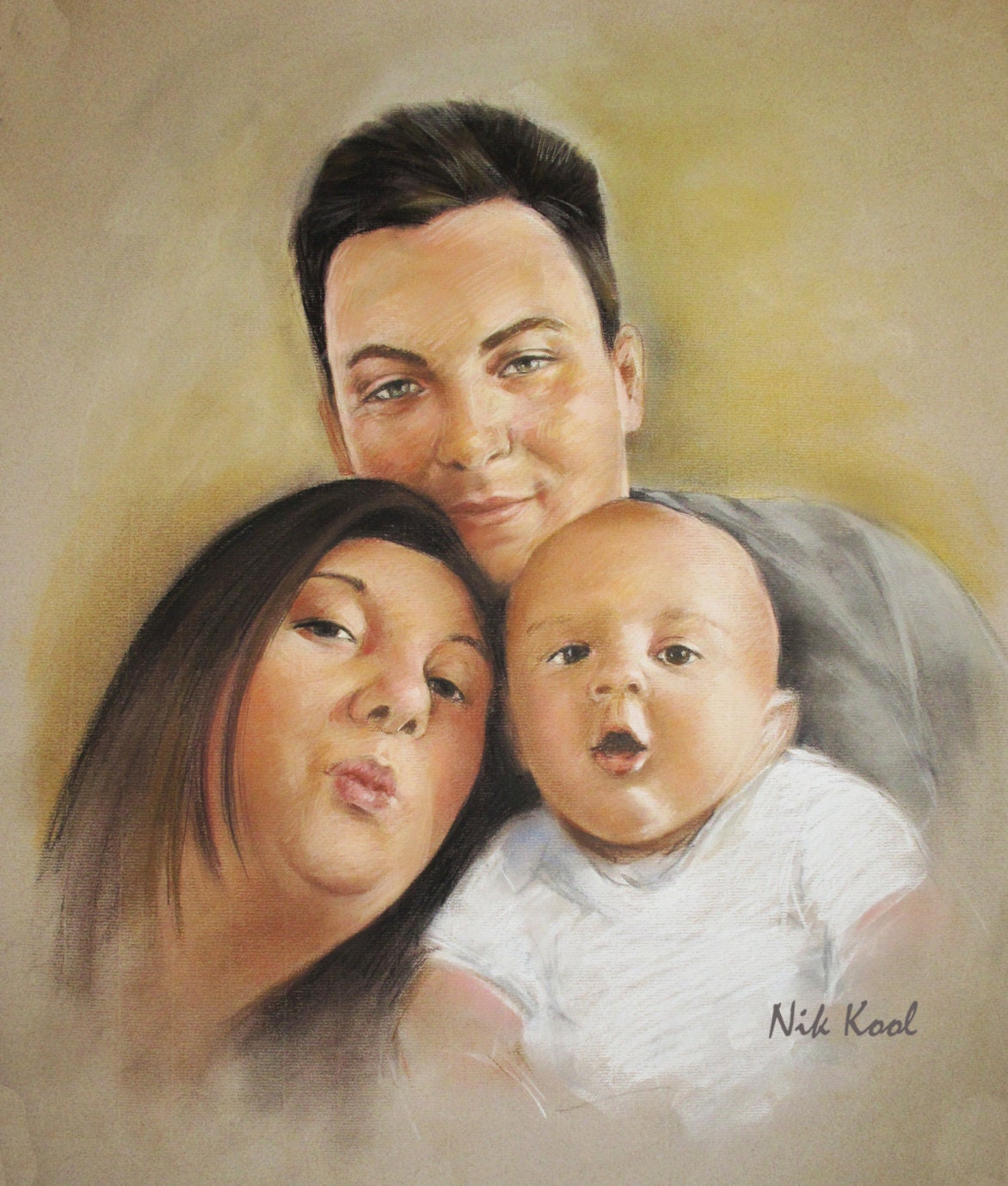 Portrait From Photo Custom Personalized Art Gift Drawing - Etsy UK