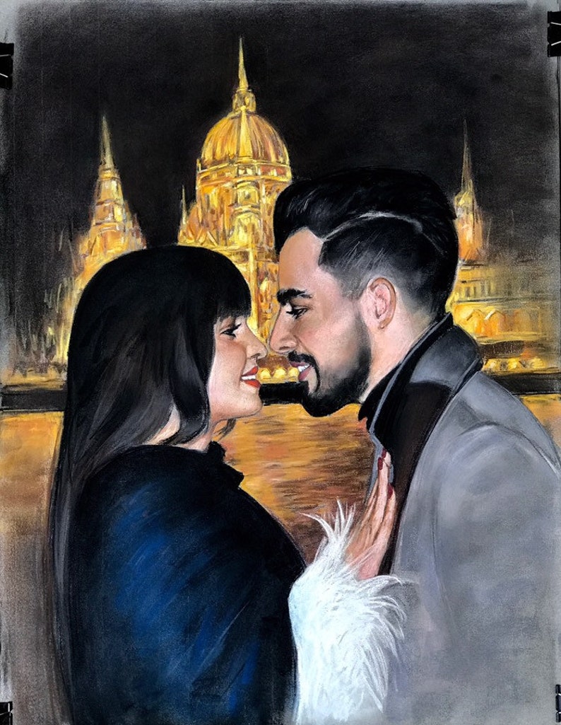 Portrait From Photo Custom Personalized Art Gift Drawing - Etsy UK