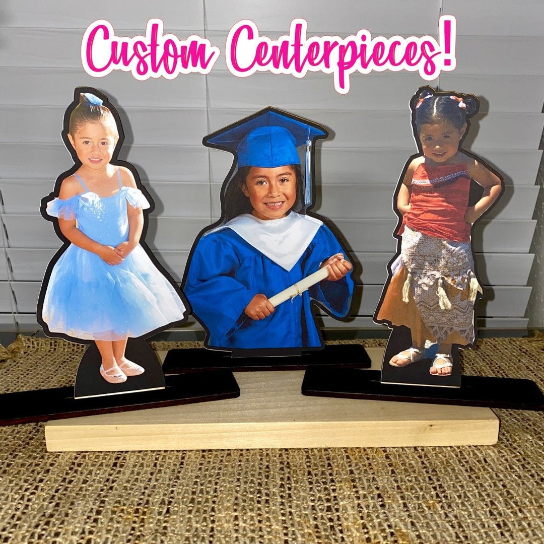Custom Graduation Centerpieces Photo Centerpiece Topper - Etsy