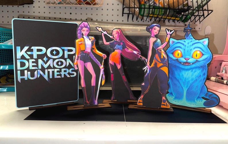 KPOP Demon Hunters Centerpieces, Huntrix,party, Decor, Mira, Rumi, Zoey ...