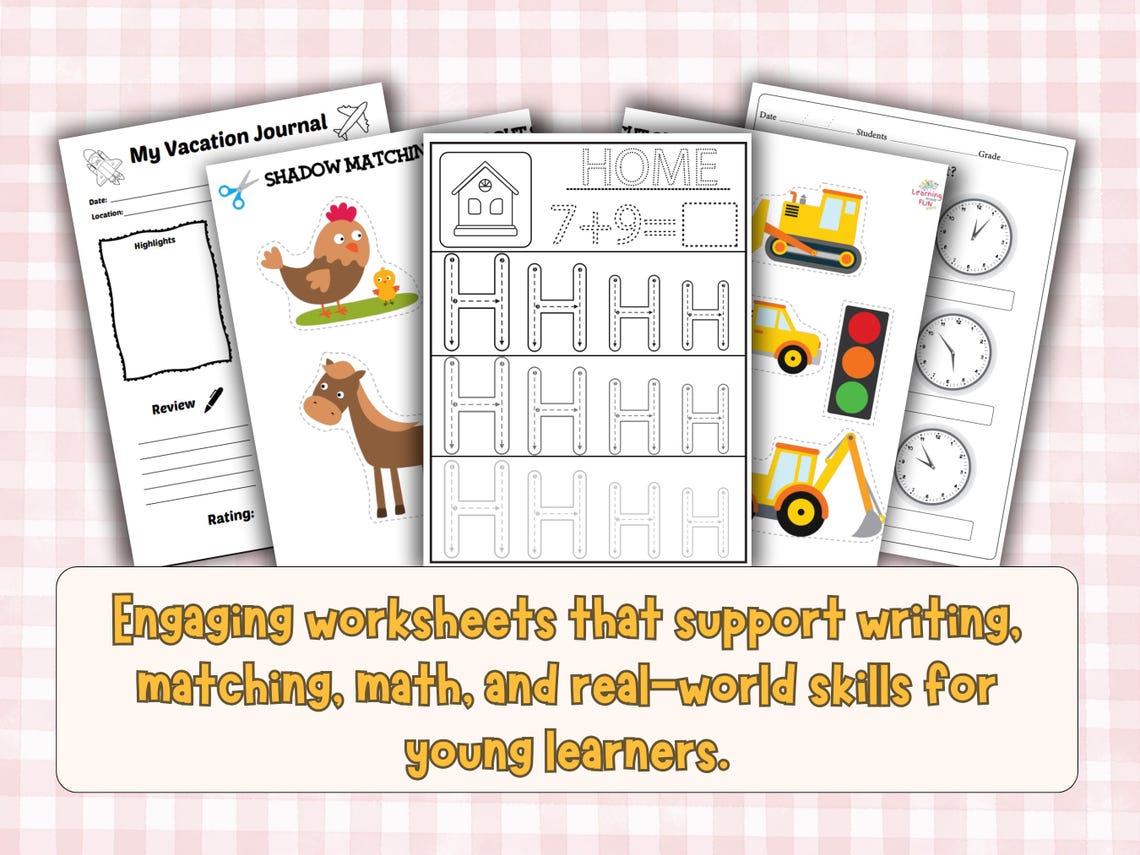 HUGE Kids Printable Worksheets Bundle Vault, Plr, Mrr, Pre-k ...